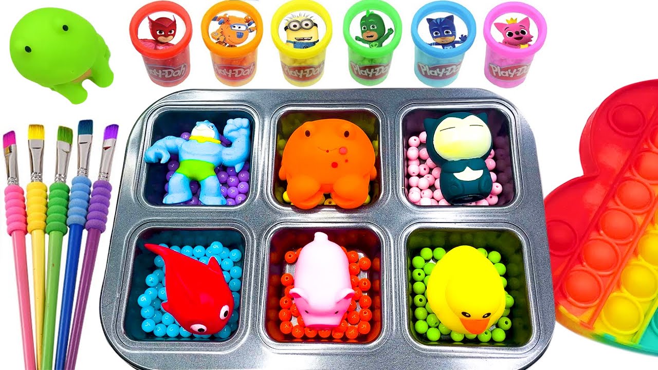 Satisfying Video l How to Make Lollipop Candy With Playdoh & Paintbrush ...