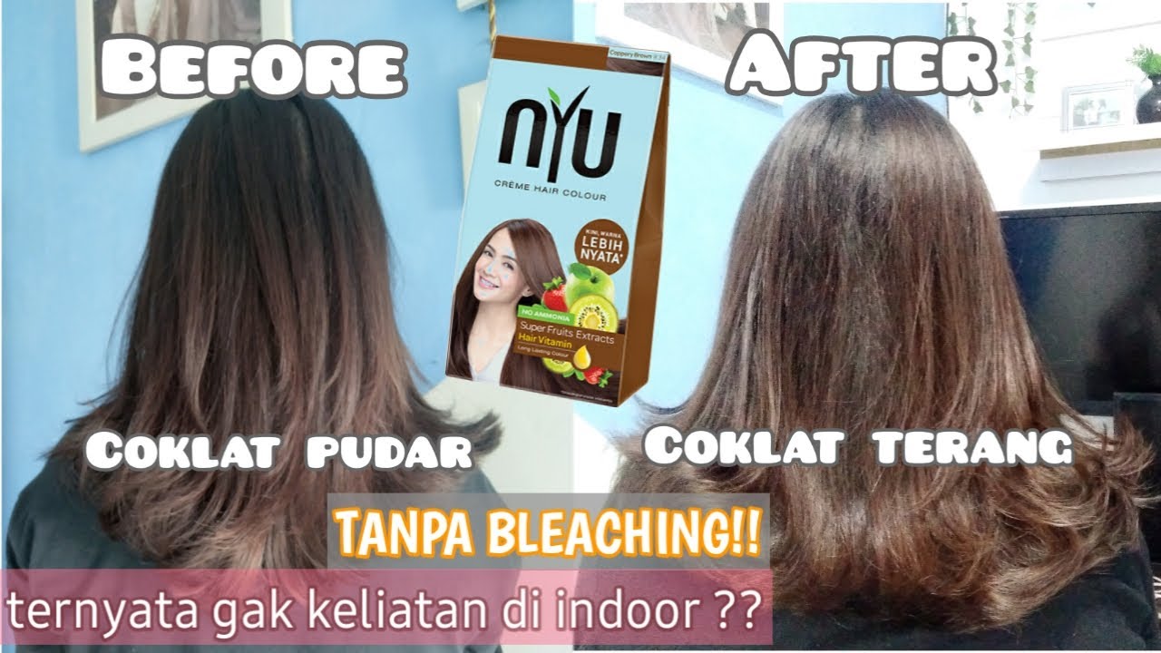 REVIEW NYU HAIR COLOUR || CAT RAMBUT SENDIRI DI RUMAH || Ibu nya Abim ...
