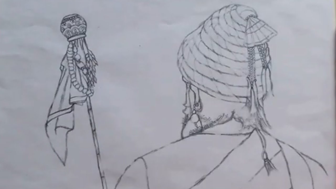 Chatrapati Shivaji Maharaj drawing with gudi padwa ।Pranav ...
