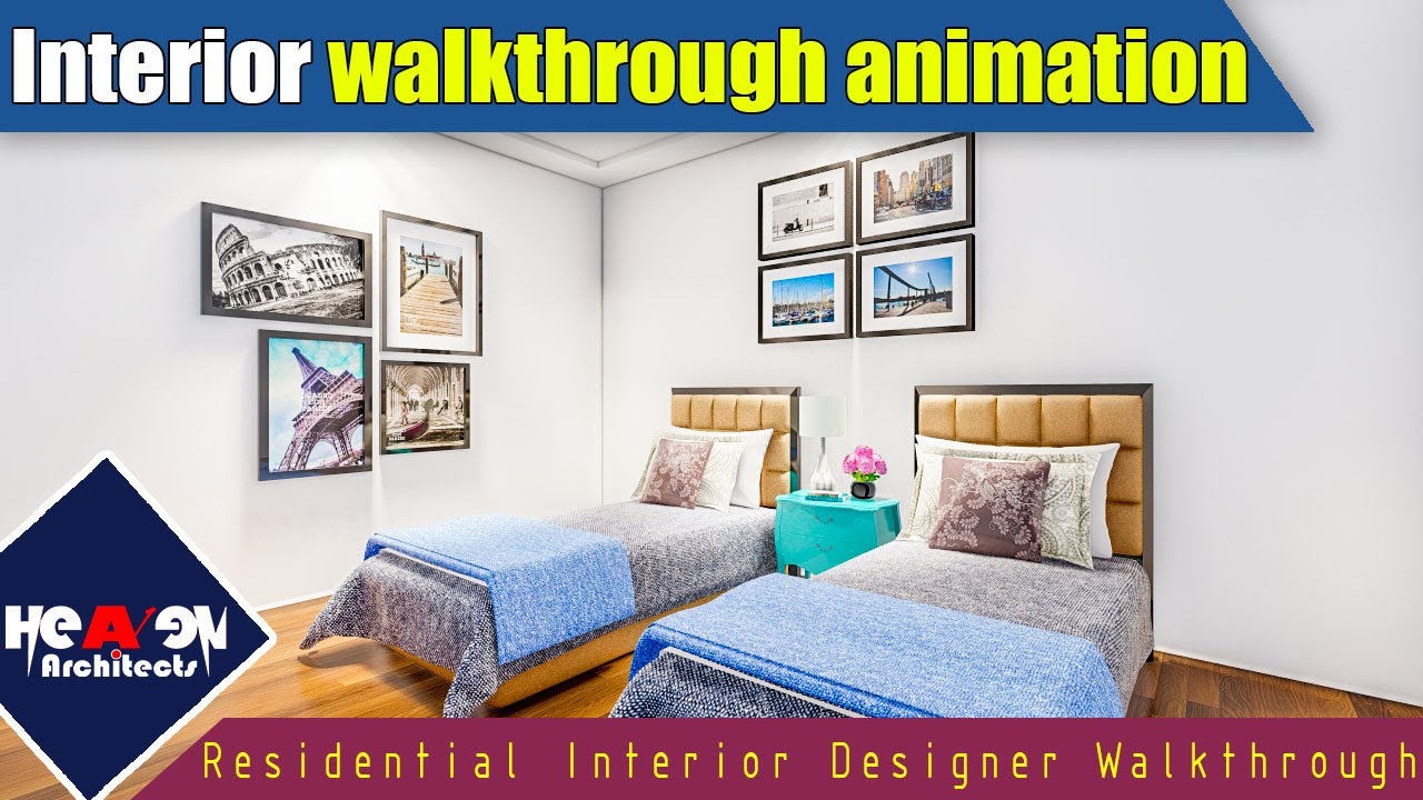 Residential Interior Designer Walkthrough | Interior walkthrough animation | Heaven Architects ...