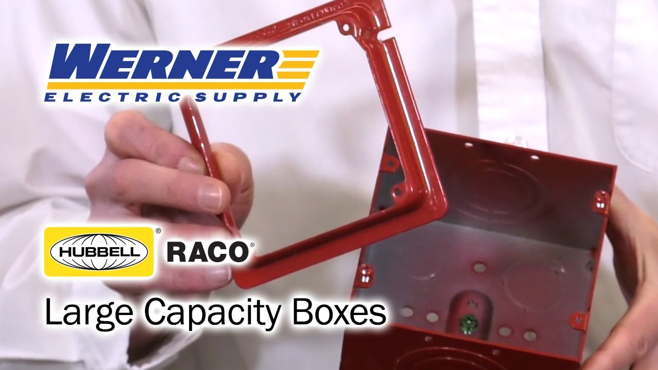 Hubbell Raco Large Capacity Boxes - YouTube