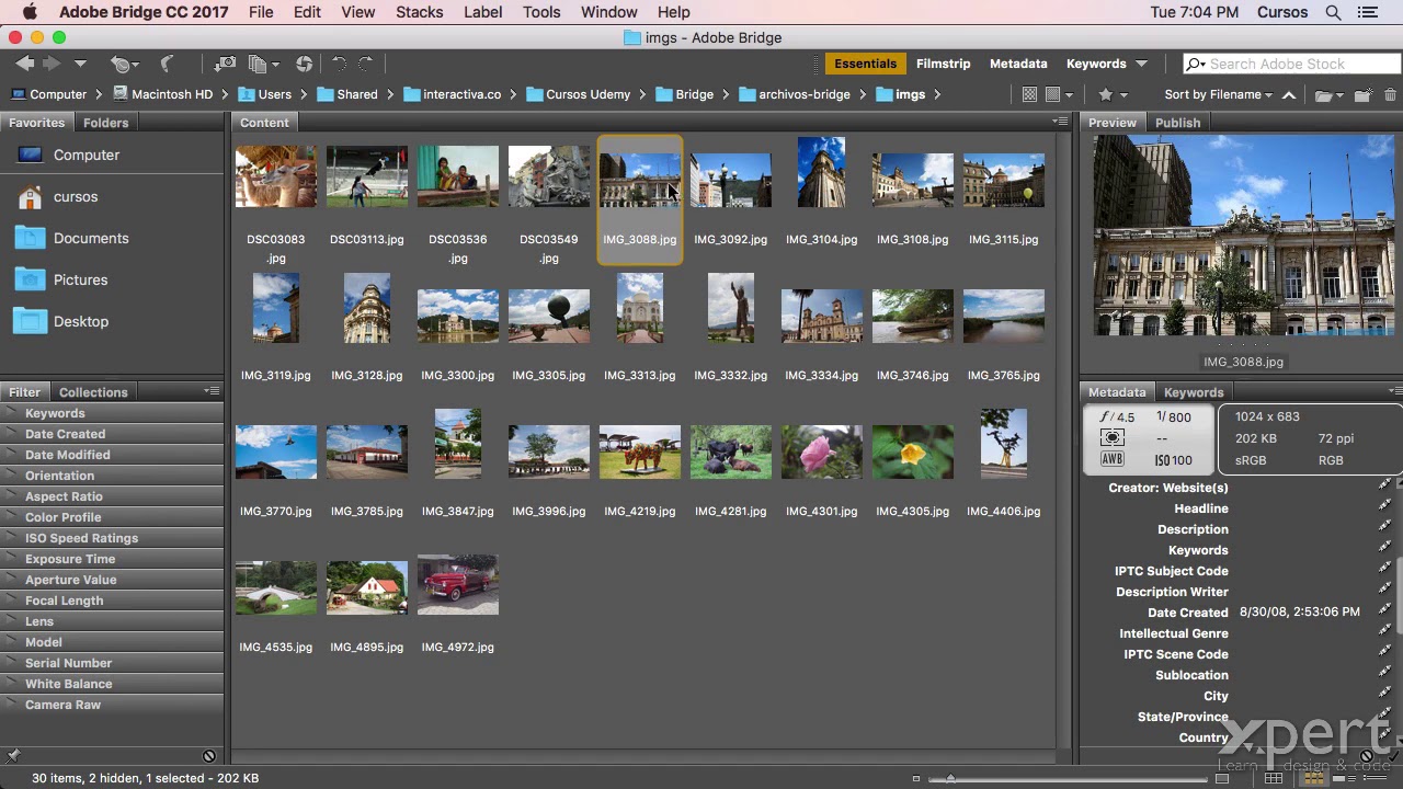 04-06 Aplicar Palabras clave o Keywords a imágenes en Adobe Bridge ...