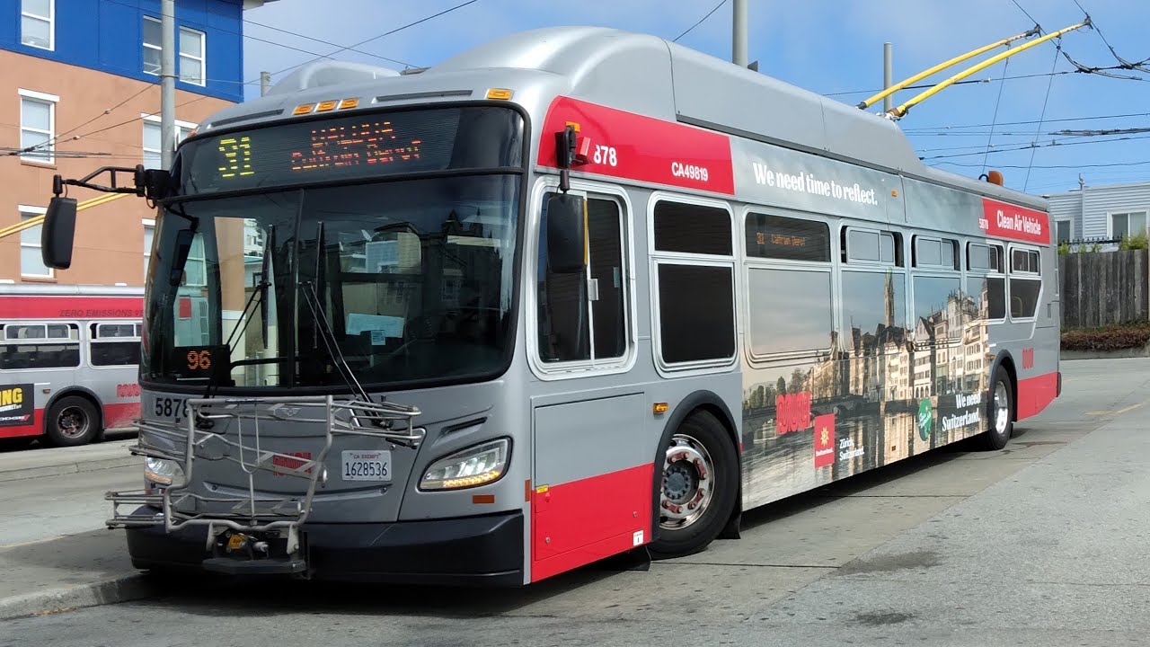 SF Muni 2019 New Flyer XT40 #5878 on Route 31 Balboa - YouTube