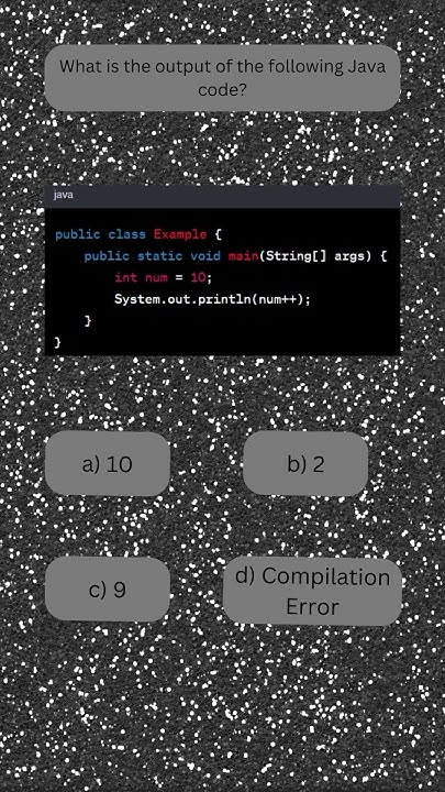 Top interview coding question #java #coding #interview #mcq #tutorial ...