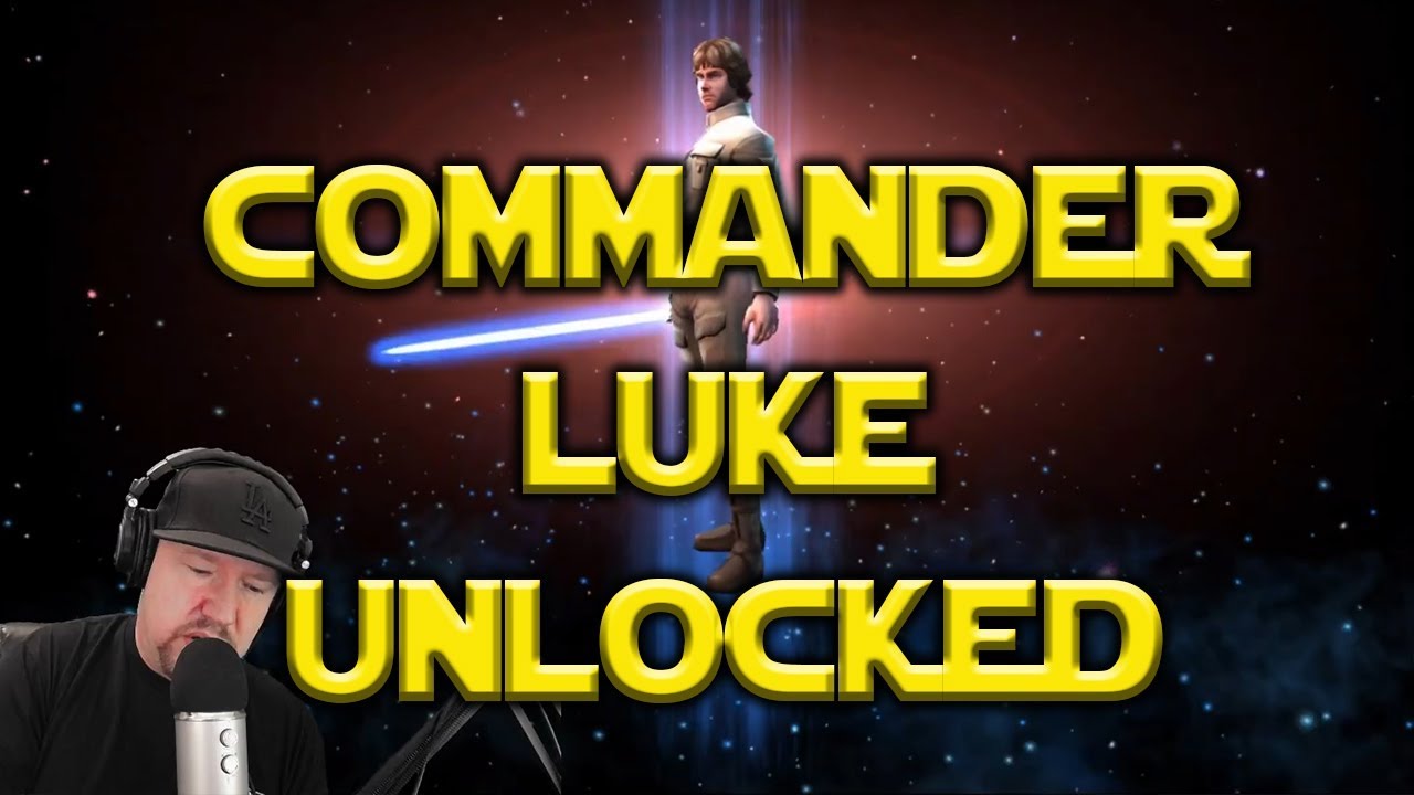 Star Wars: Galaxy Of Heroes - Commander Luke Skywalker Unlocked - YouTube
