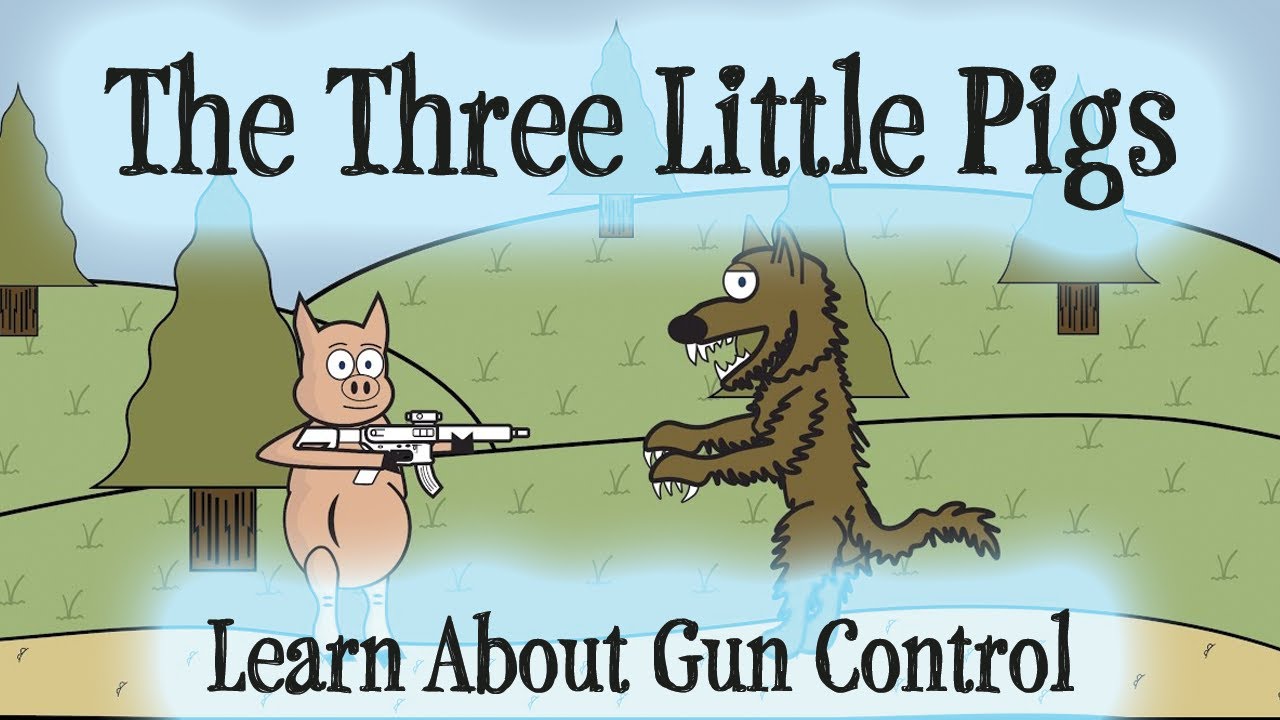 The Three Little Pigs Learn About Gun Control (book reading) - YouTube