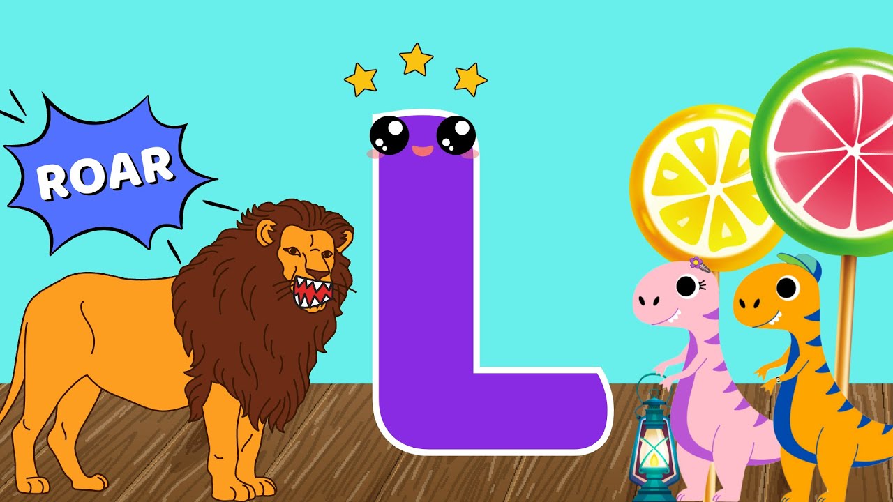 Dinosaur ABC Learning for Kids— Letter L with Nova and Rexo - YouTube
