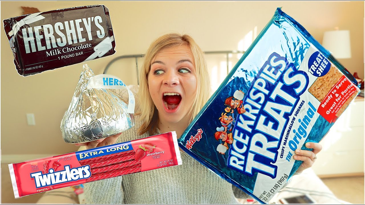 GIANT CANDY VS NORMAL SIZED CANDY! // SoCassie - YouTube