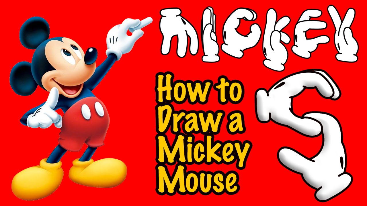 How to draw the Alphabet - 'S' - Mickey Mouse Hands Making the Letters ...