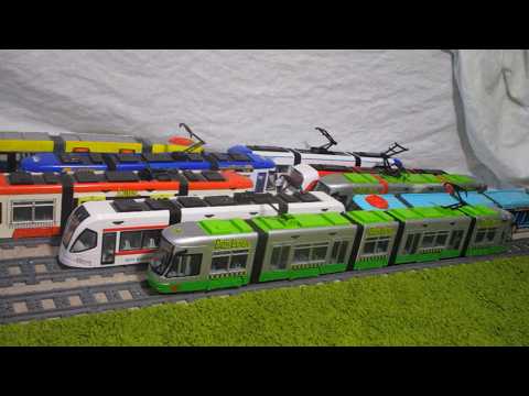 Unique Dickie Toys City Liner Tram (music video)  / modelleisenbahn / straßenbahn modell