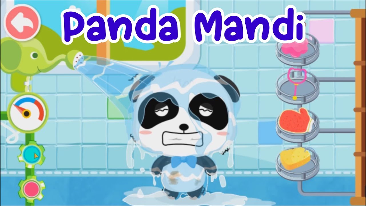 PANDA Mandi 🐼🛁 | KARTUN & GAME ANAK BABY BUS - YouTube