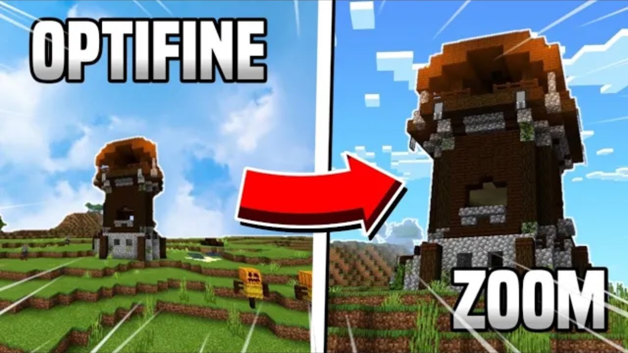 Zoom Optifine Addon For Minecraft PE - YouTube