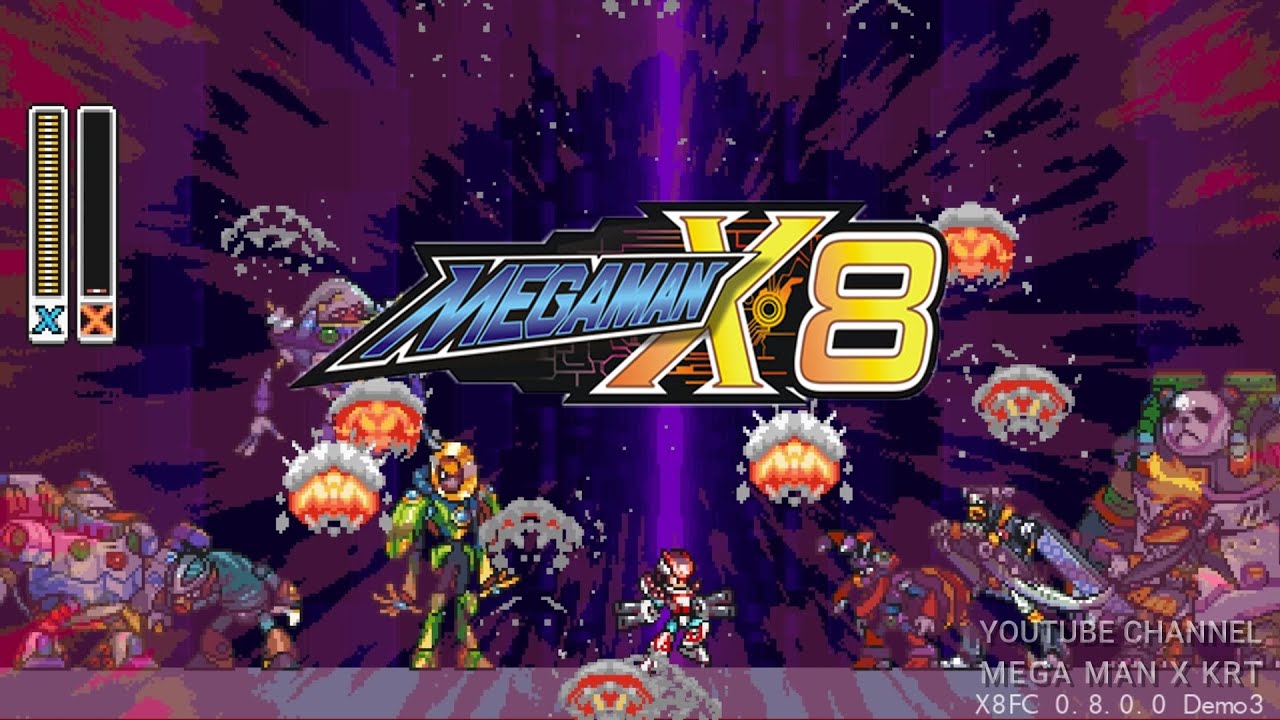 Mega Man X8 Demake - 8 stages, 8 bosses and 8 weapons of X - YouTube