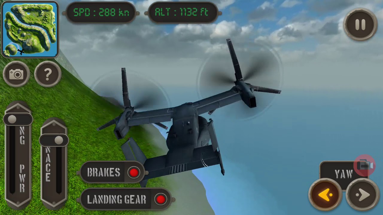 V22 Osprey Flight Simulator Possible Maneuvers - YouTube