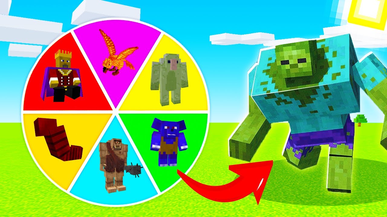 The Roulette of CRAZY OP MINECRAFT MOBS! (Minecraft Mob Battle) - YouTube
