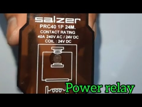 POWER RELAY SPDT SALZER make drawing, connection, working principle ...