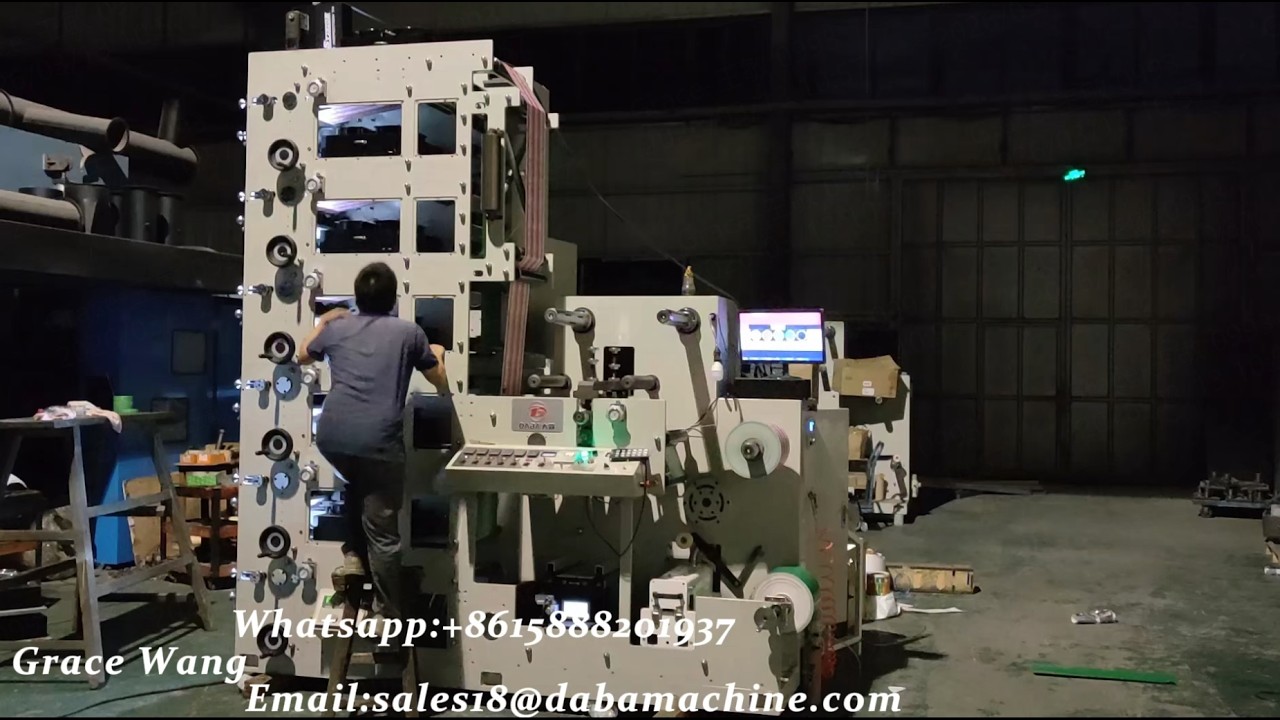DABA 6-Color Label Flexo Label Printing Machine –Running High Speed ...