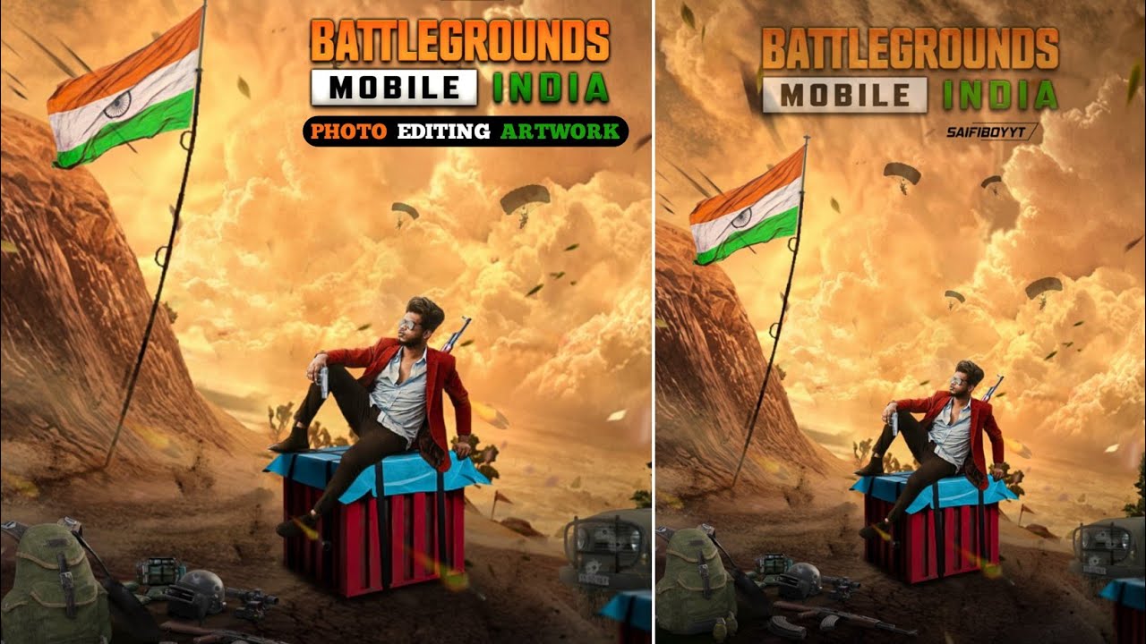 BATTLEGROUND MOBILE INDIA - Photo Editing Artwork || BGMI Mobile Photo ...