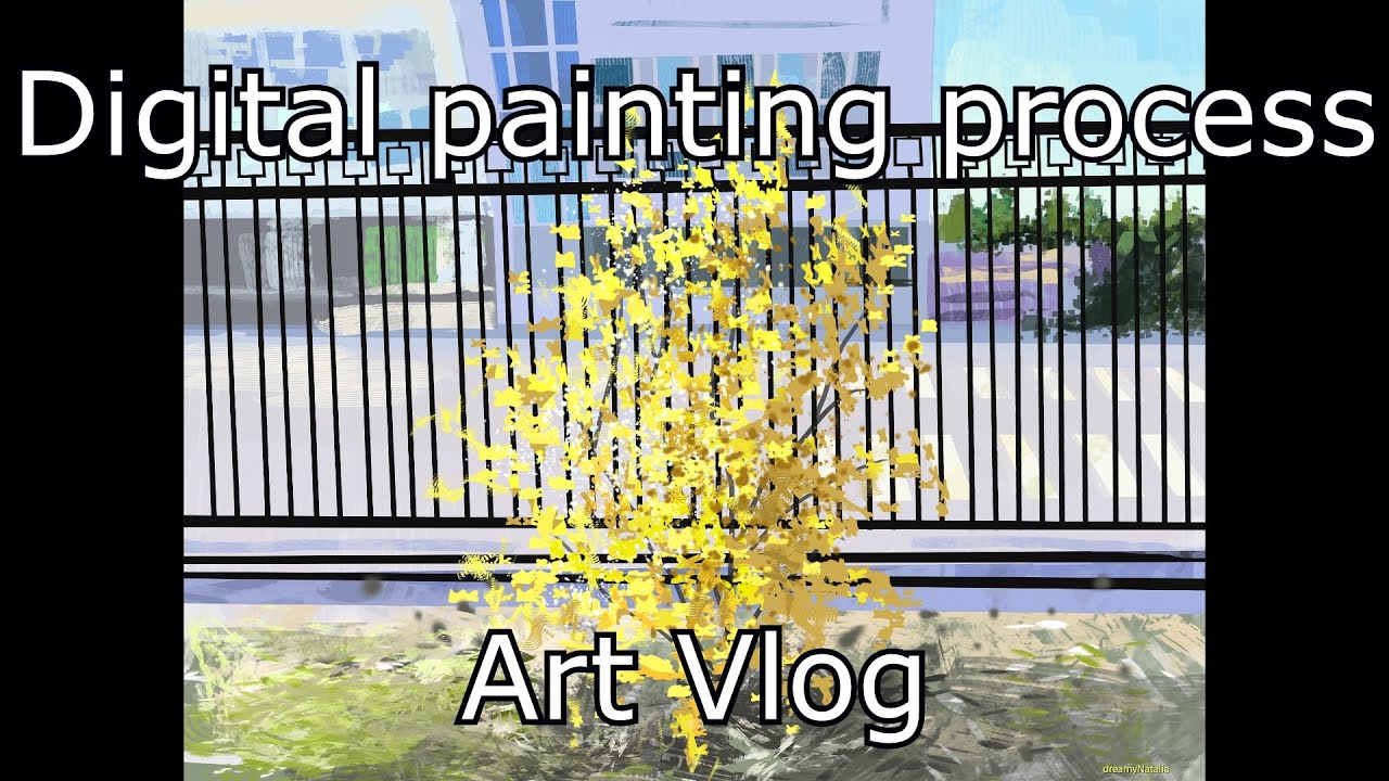 Process of creating digital paintings + Art Vlog - YouTube