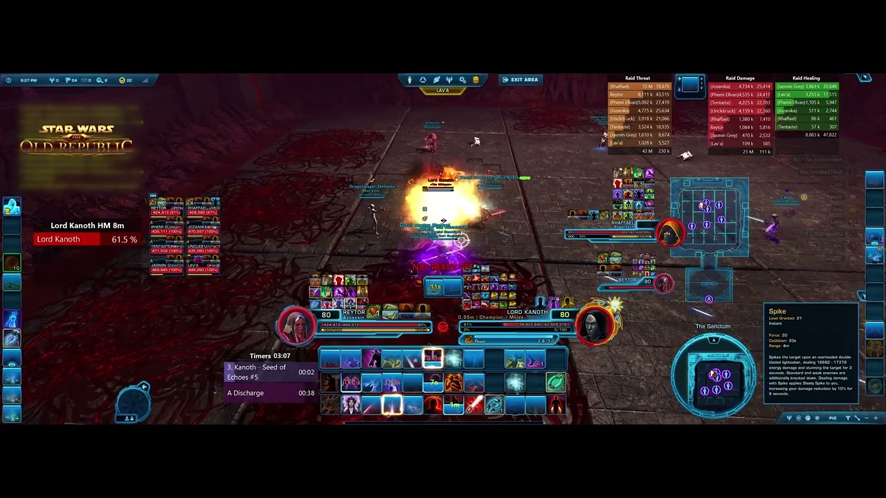 SWTOR 7.5 R4 - Lord Kanoth HM "No Rough Edges" - Tank POV (OA) - YouTube