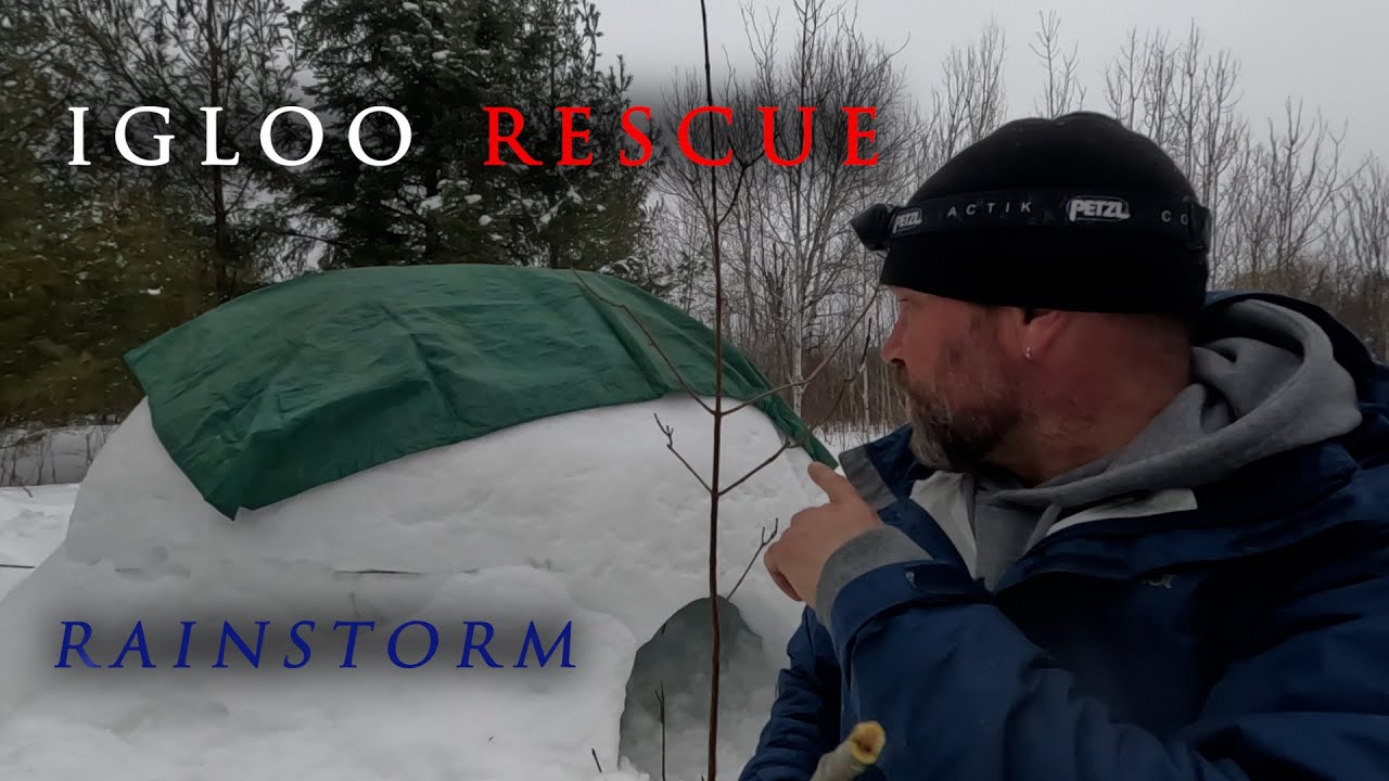 Will This Igloo Survive The Coming Warm Rain? - YouTube