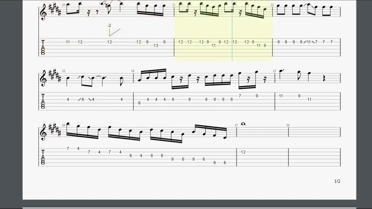 Nada - Amore Disperato (sax solo guitar tab) - YouTube