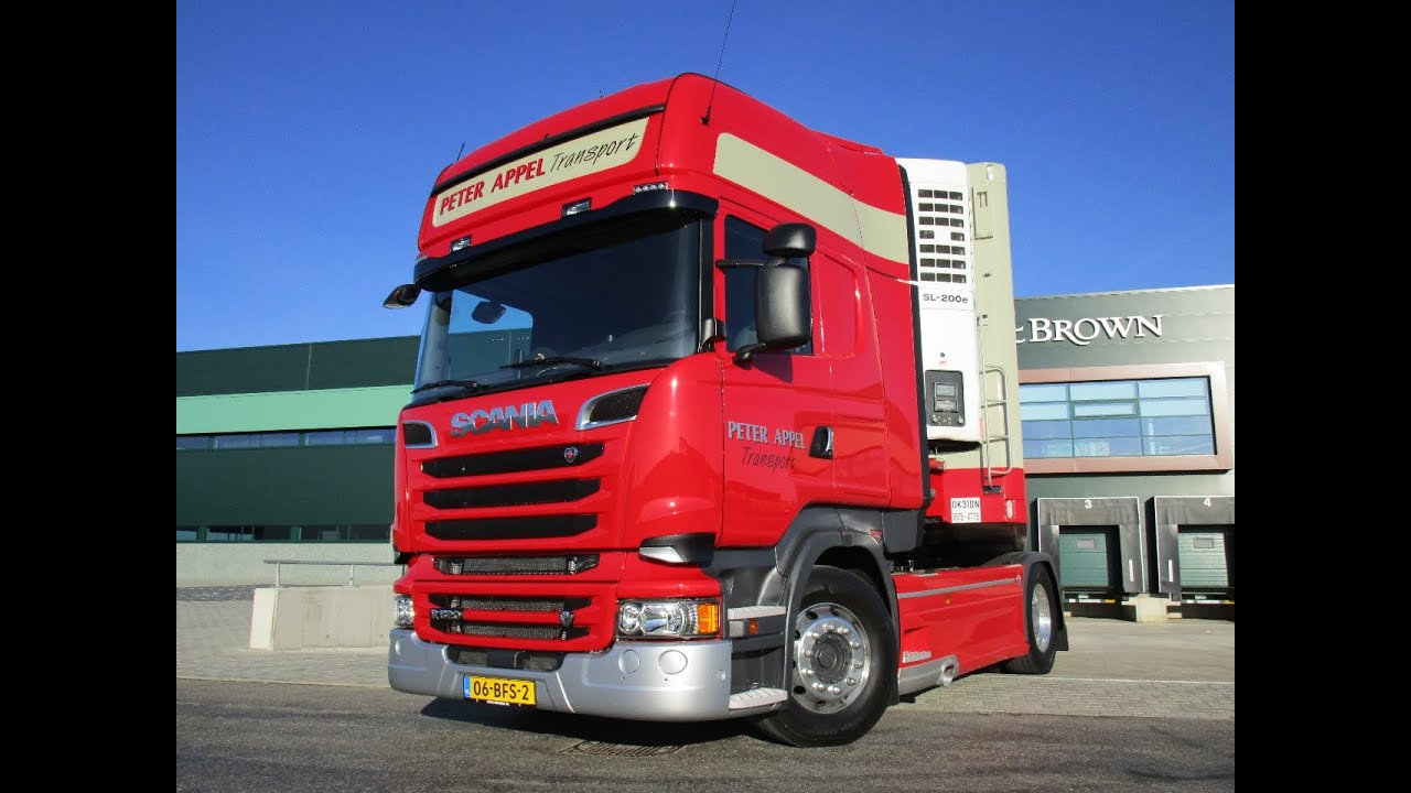Scania R520 V8 Euro 6 Peter Appel Transport - YouTube