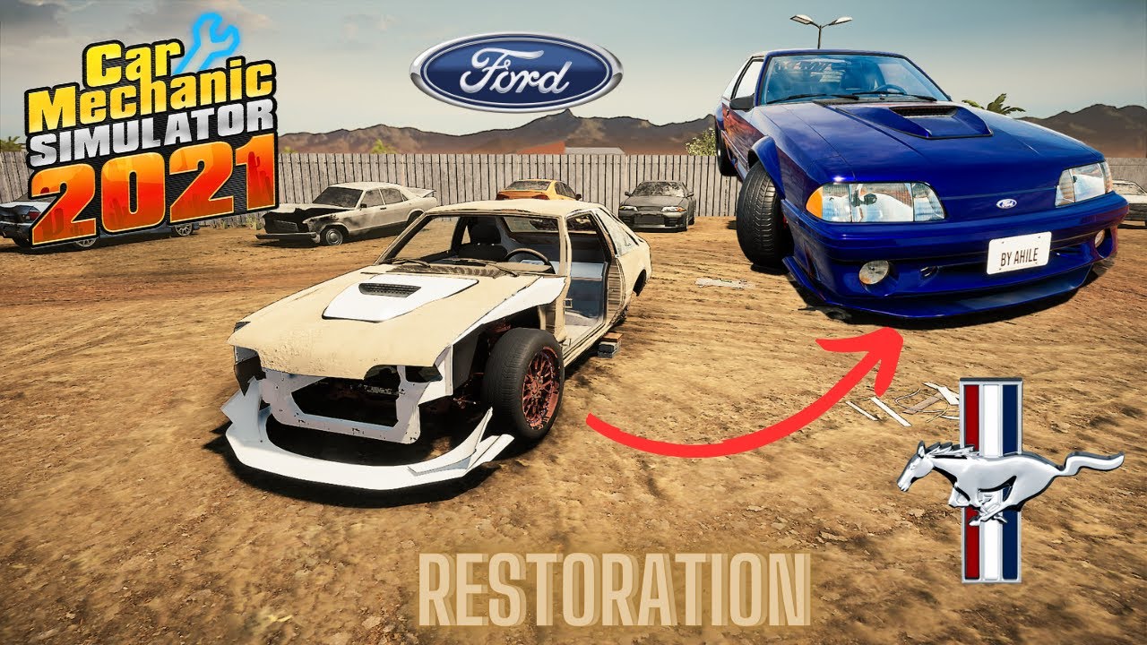 restoration Ford Mustang 1990 V8 COYOTE - Car Mechanic Simulator 21 ...