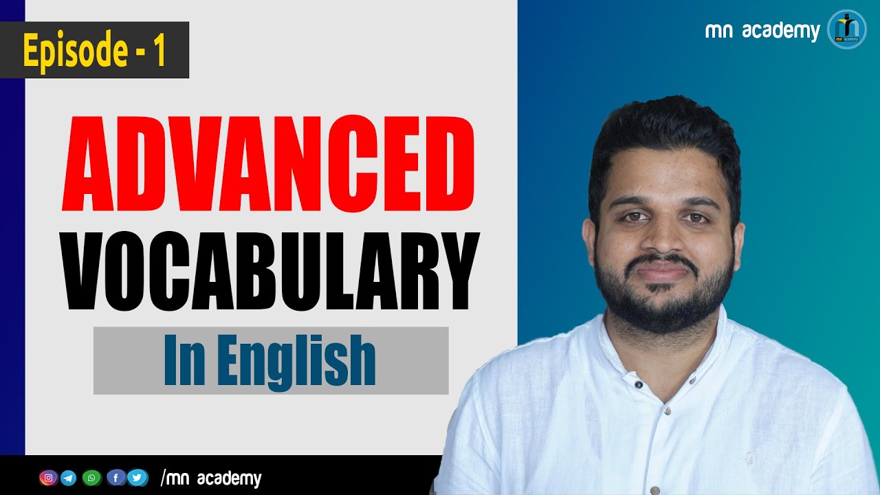 Advanced Vocabulary in English- Episode 1- Advanced Level - YouTube