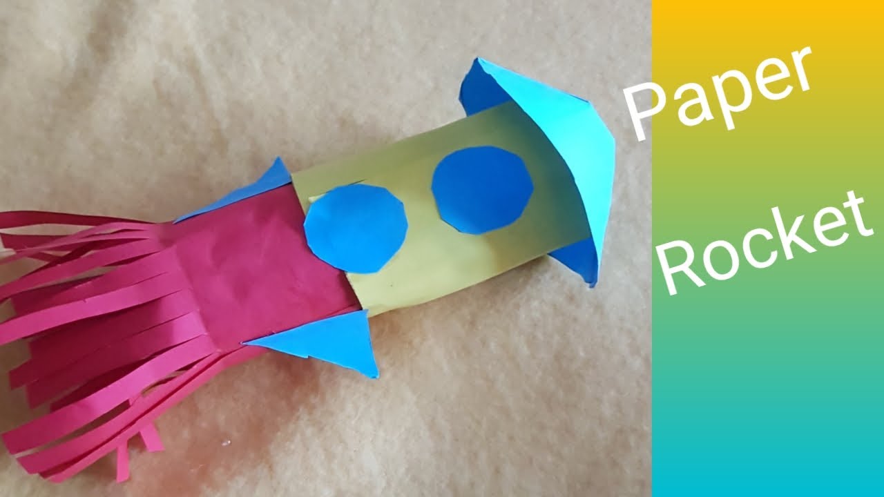 DIY Tissue Holder Paper Rocket | Simple Paper Rocket | How To Make ...