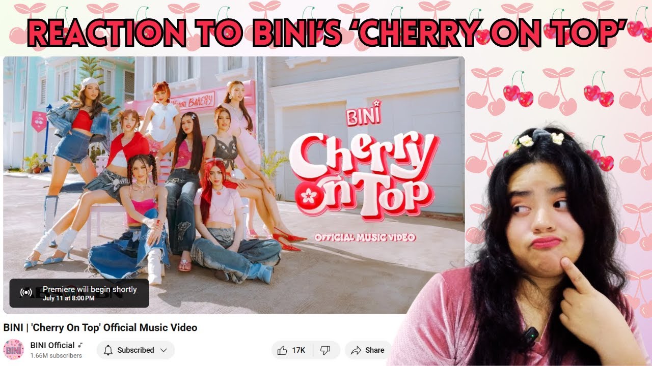 BINI | 'CHERRY ON TOP' Official Music Video Reaction - YouTube