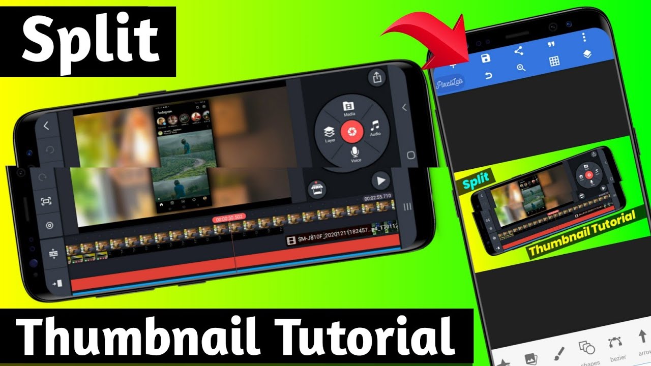 Trending Split Thumbnail Tutorial in Android Without Pc - YouTube