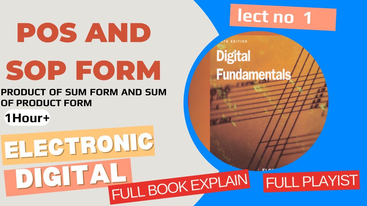 POS and SOP Forms in Digital Electronics| DigitalFundamentals uet ...
