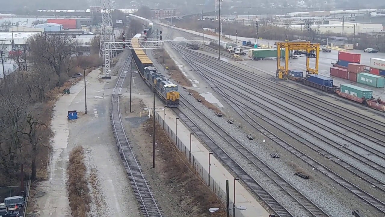 CSX at Cincinnati's Union Terminal 1/4/20 - YouTube