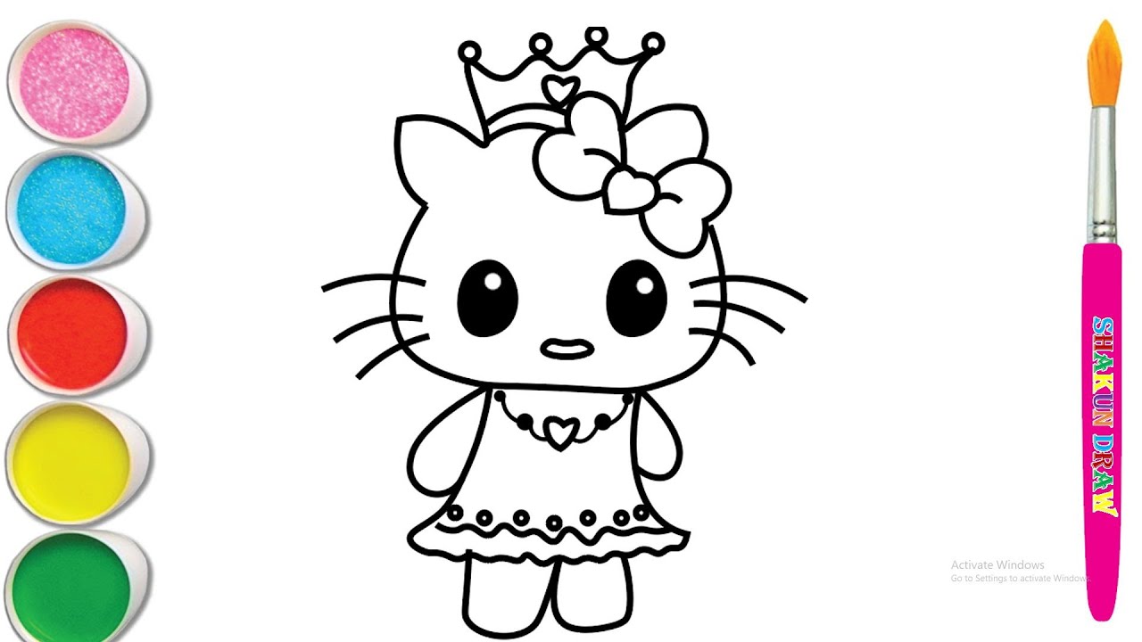 How to Draw a cute little Cat || Cute kitty Drawing || cute cat drawing ...