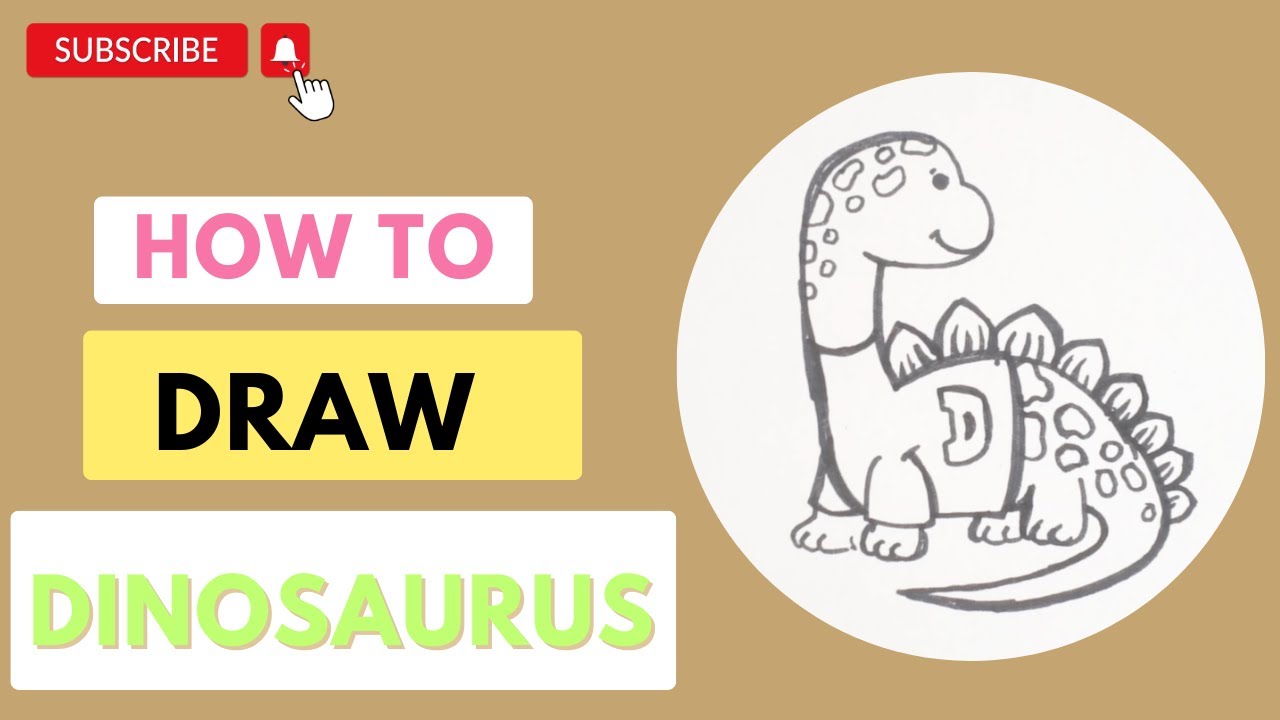 HOW TO DRAW DINOSAURUS - DINOSAUR ARTISTIC EXPRESSION - YouTube