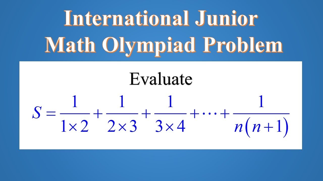 International Junior Mathematics Olympiad Problem | Math Olympiad ...