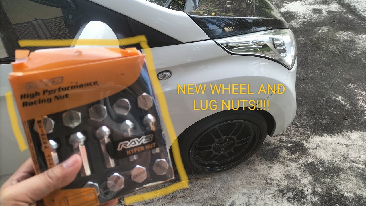 New wheels and lug nuts reveal!!(eon) - YouTube