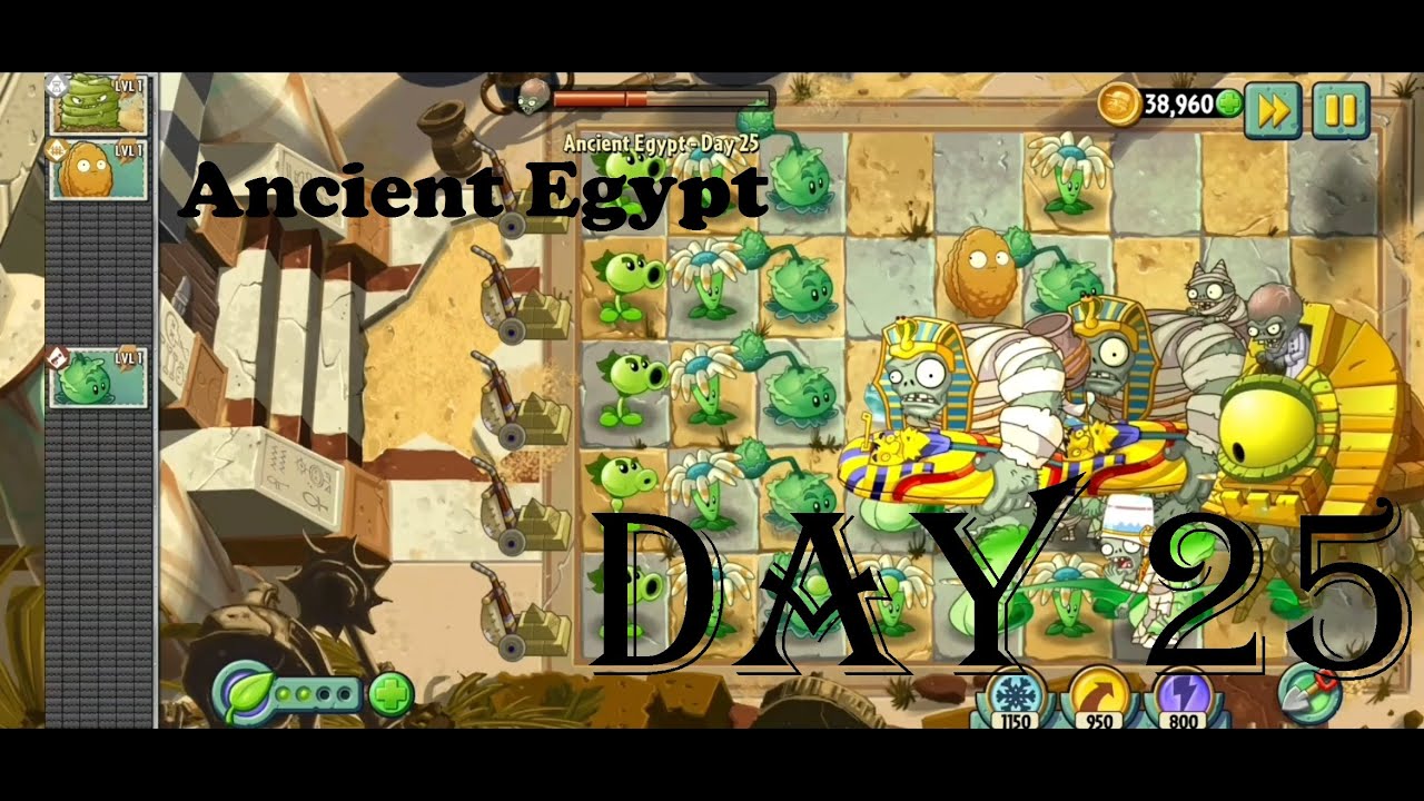 Zombot Sphinx-inator - Ancient Egypt-Day 25 - Plants vs Zombies 2 - YouTube