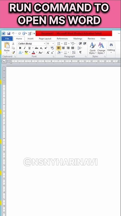 RUN COMMAND TO OPEN MS WORD | COMPUTER SHORT CUT | MS WORD #msword #computer #shorts - YouTube