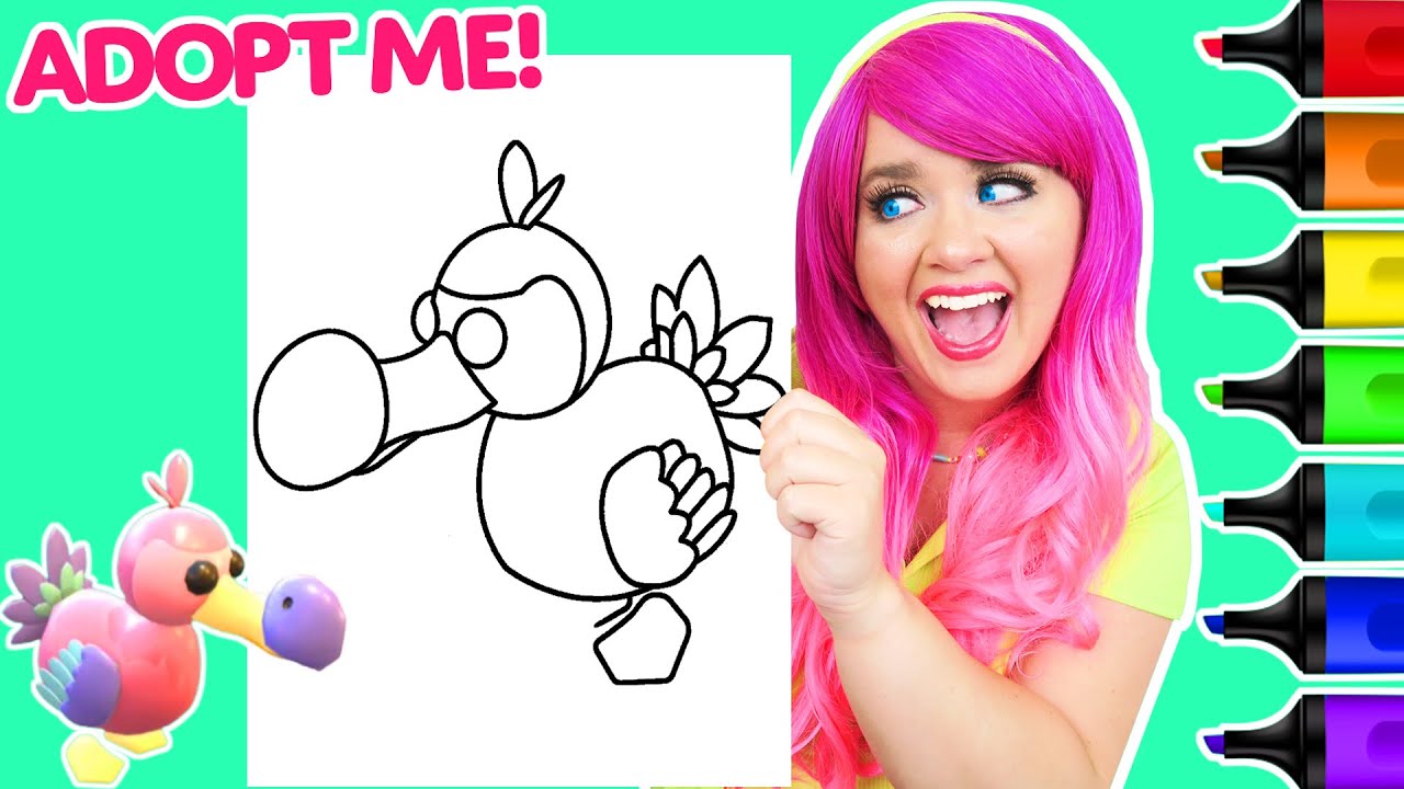 Coloring Adopt Me Dodo Bird | Roblox Adopt Me Coloring Page ...