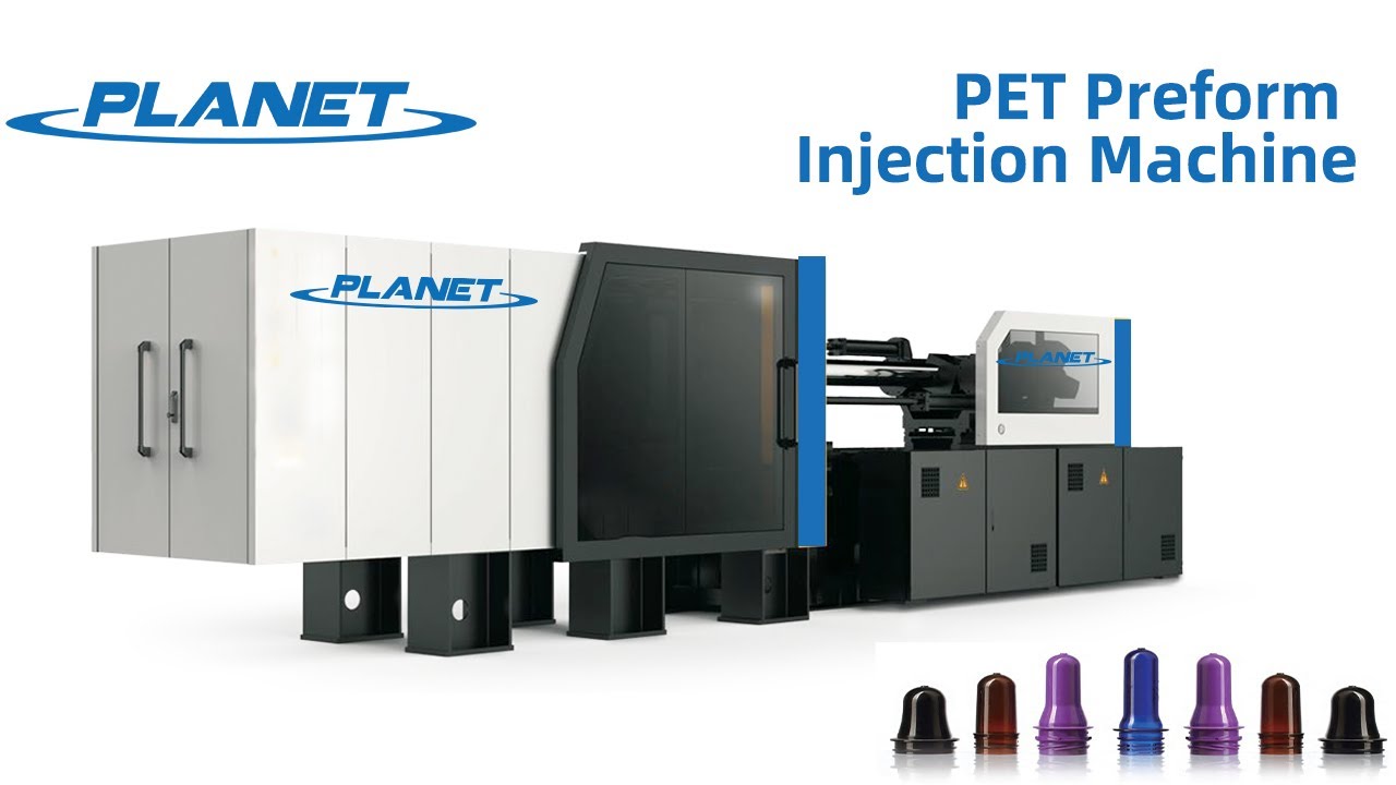 210T PET preform injection machine - YouTube