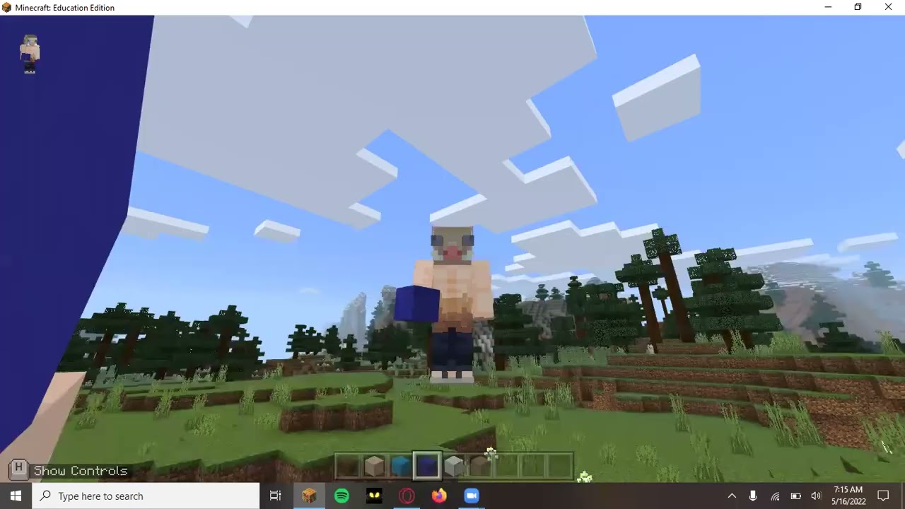 How to build inosuke in minecraft - YouTube
