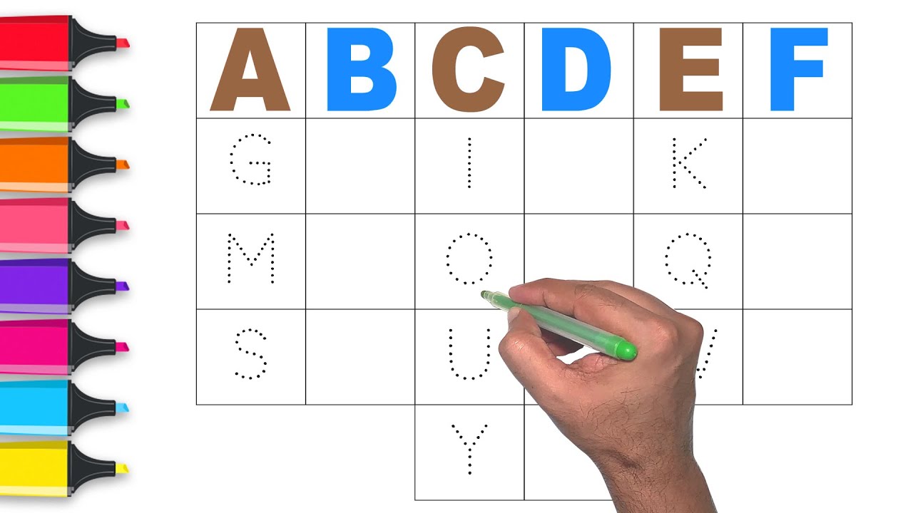 abcd, A for apple b for Boy, ABCD alphabet | Learn to write Alphabet ...