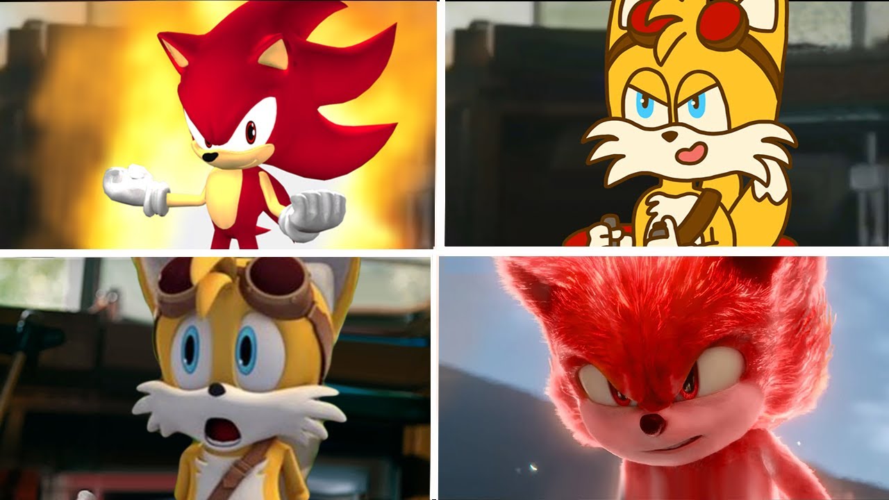 Sonic The Hedgehog Movie FIRE SONIC vs TAILS SONIC BOOM Uh Meow All ...