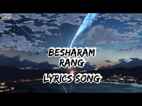 [{ Besharam rang song}] ||pathan|| ||lyrics song|| ||sallu lyrics ...