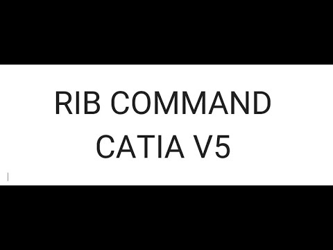 RIB COMMAND || CATIA V5 || PART DESIGN - YouTube