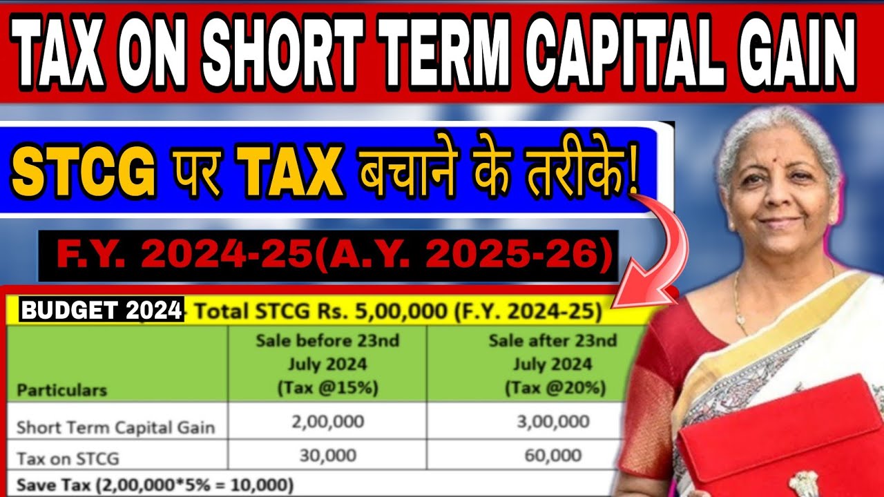 Tax on Short Term Capital Gain for F.Y. 2024-25 (A.Y. 2025-26)| Tax on ...