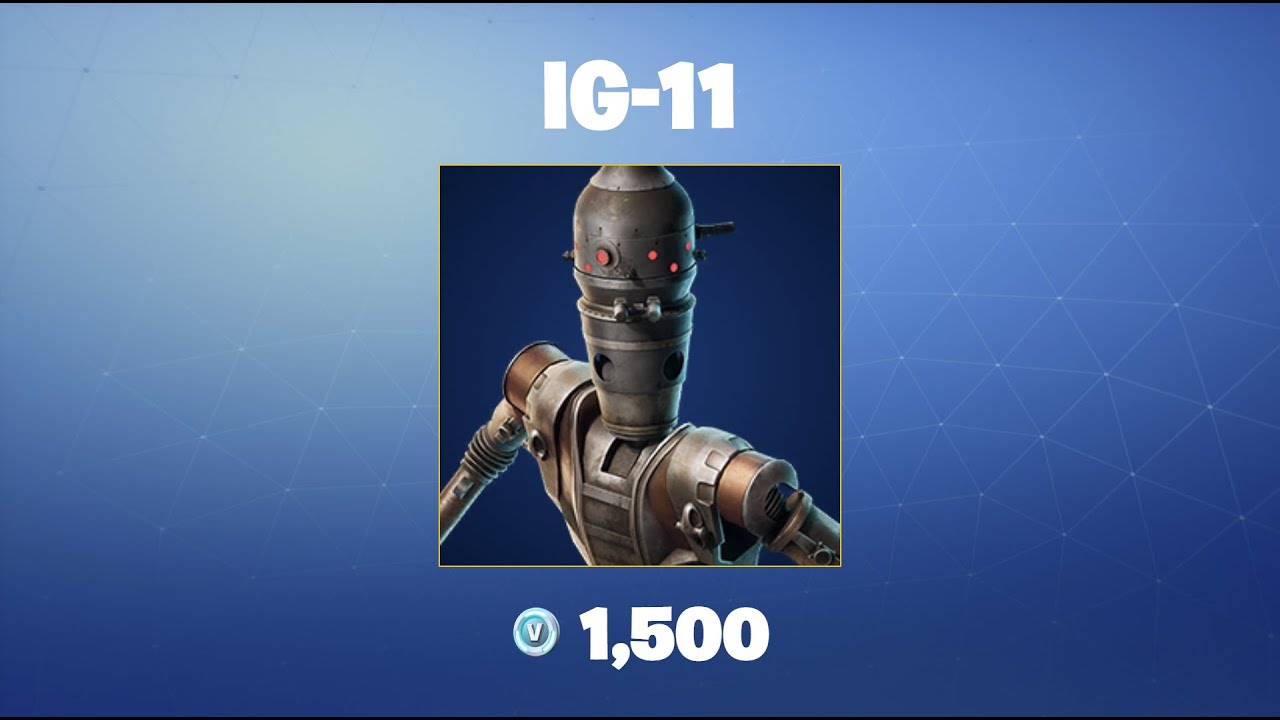 IG-11 | Fortnite Outfit/Skin - YouTube