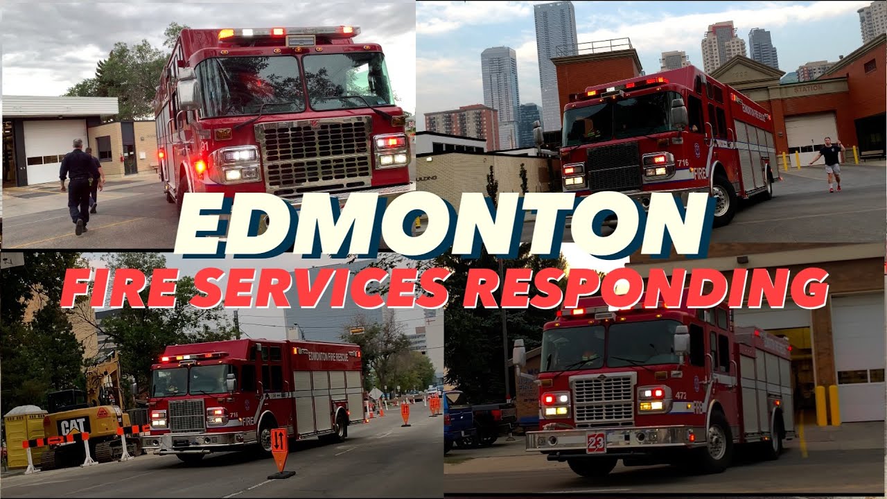 EFRS | Edmonton Fire Services Response Compilation! - YouTube